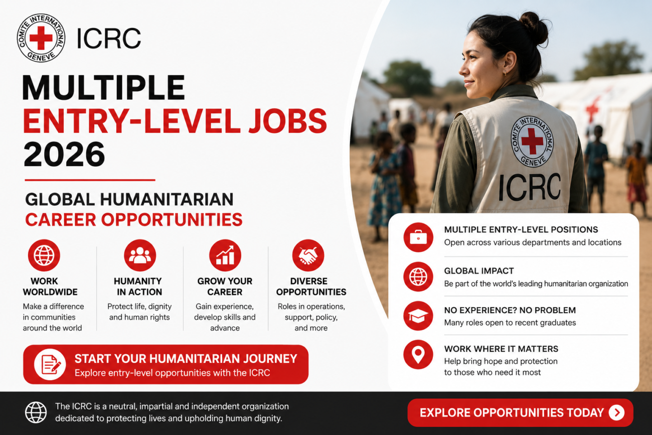 ICRC Multiple Entry-Level Jobs 2026: Global Humanitarian Career ...