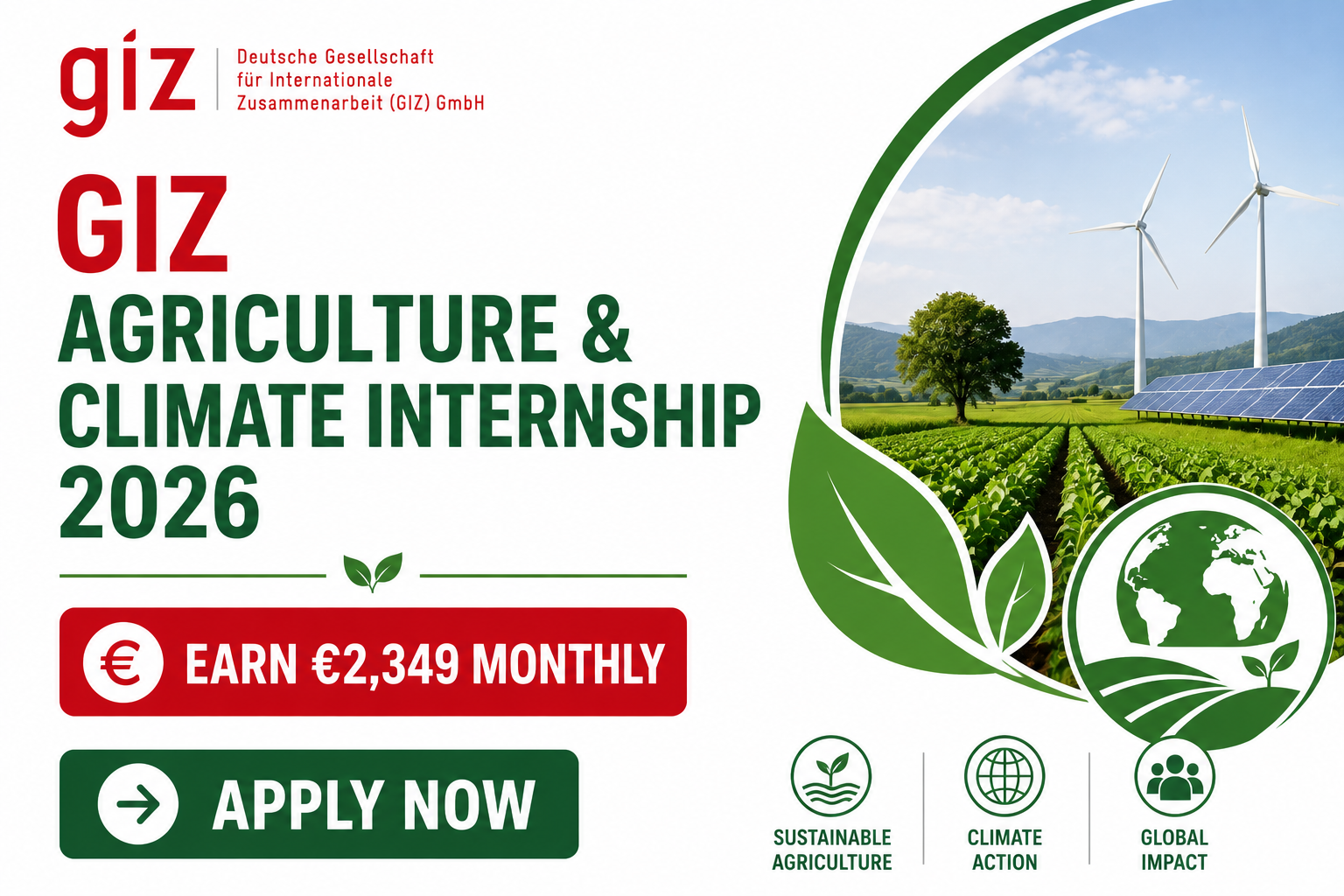 GIZ Agriculture & Climate Internship 2026
