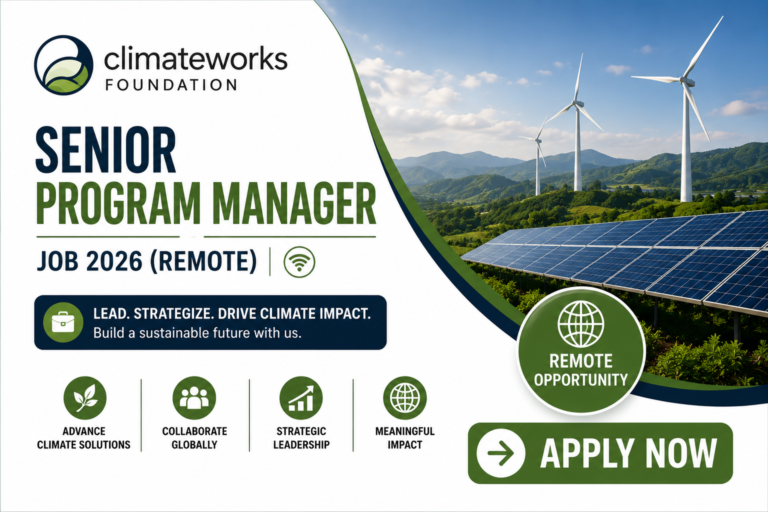 ClimateWorks Foundation Senior Program Manager Job 2026 (Remote ...